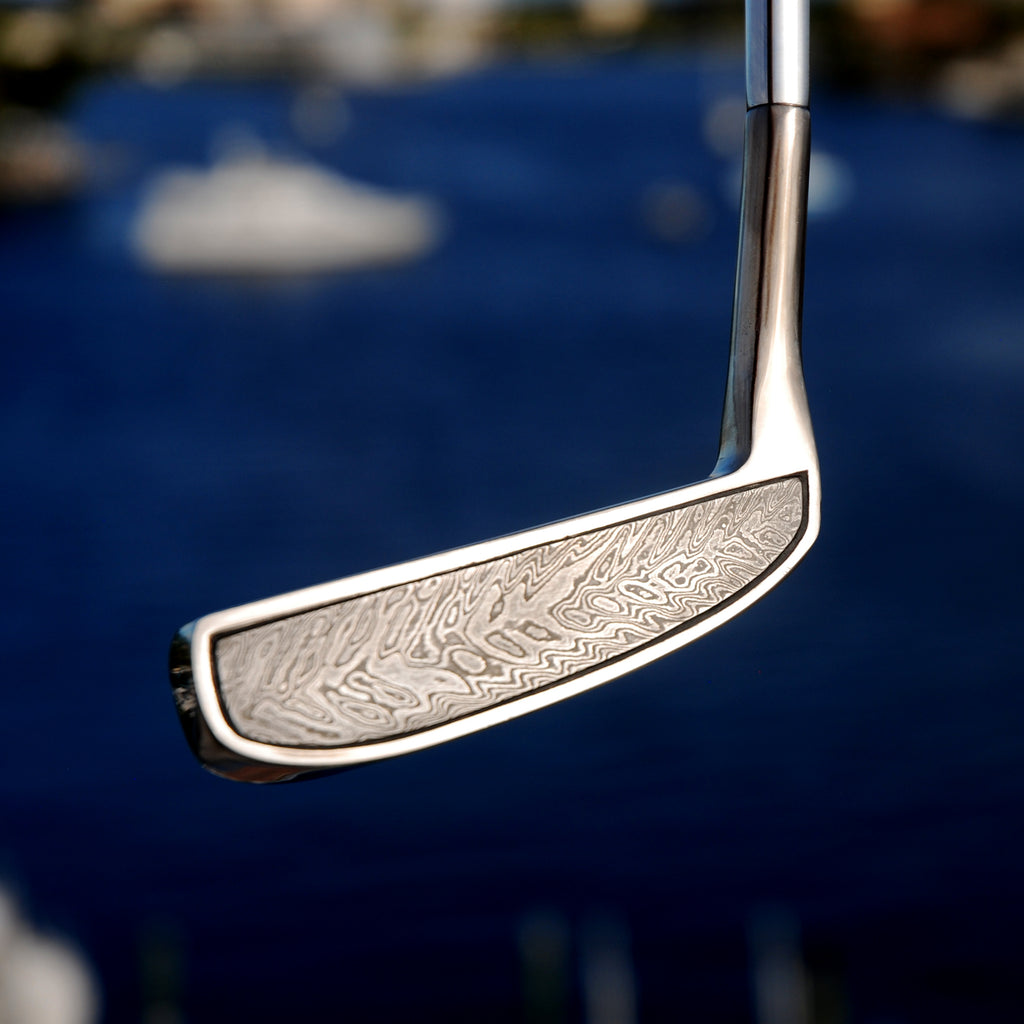 Damascus Steel Faced McCoy – National Custom Putters